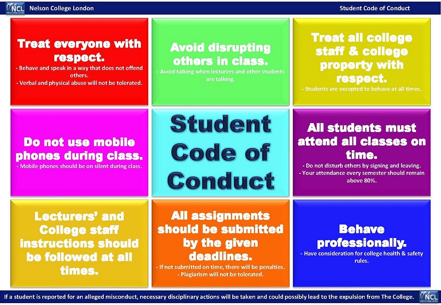 NCL VLE Student Code Of Conduct NCL VLE